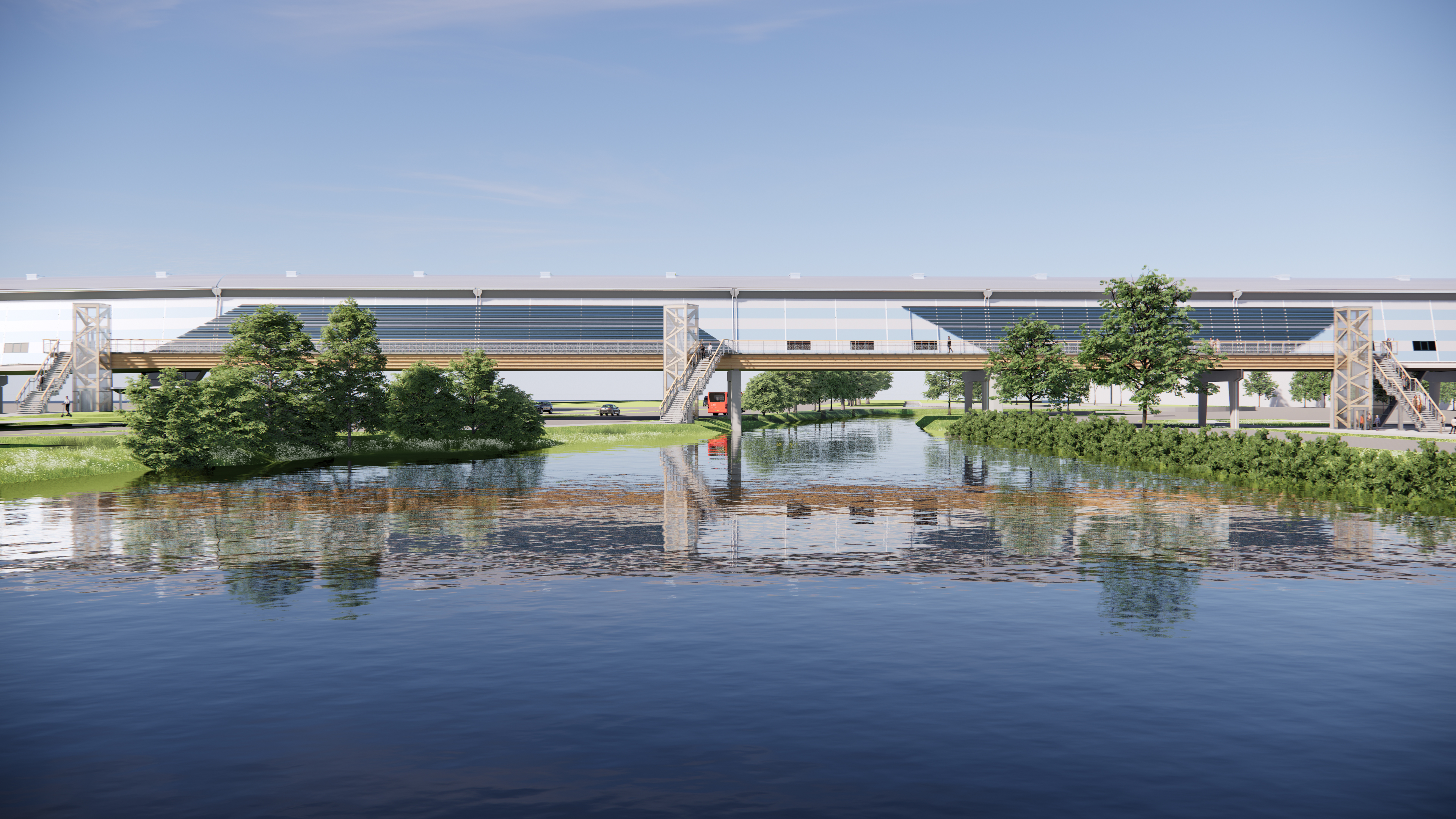 This bridge has the longest wooden beam girder in the Netherlands